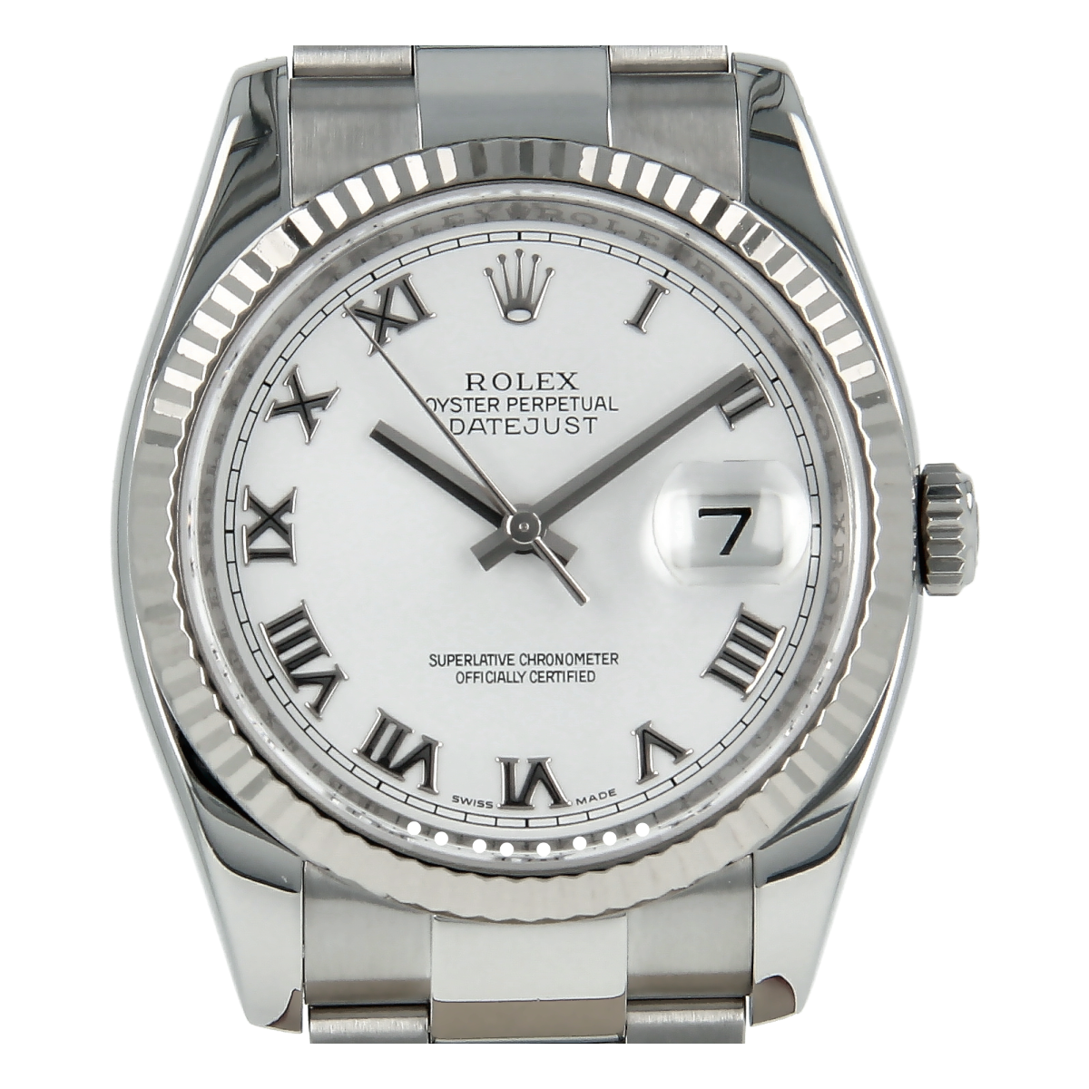 Rolex Datejust 116234 36mm White Dial Roman Numerals Full Set Buy